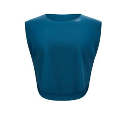Crop-Top WINSHAPE "AET115LS", Damen, Gr. XL, teal gr&uuml;n, 85% Polyester, 15% Elasthan, R&uuml;ckenausschnitt, Tops, Functional Soft and Light