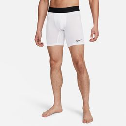 Trainingstights Nike "PRO DRI-FIT MEN'S " SHORTS", Herren, Gr. L, N-Gr, wei&szlig;, schwarz, Obermaterial: 90% Polyester, 10% Elasthan, Hosen