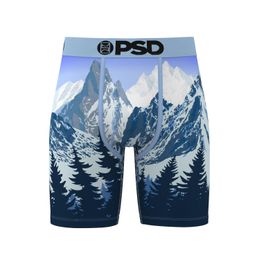 Boxershorts PSD "ALPINE CHILL. Herren", Herren, Gr. L, multi, 88% Polyester, 12% Elasthan, Unterhosen