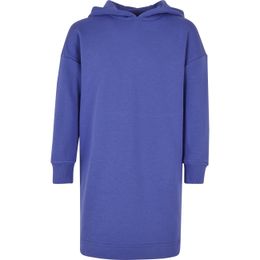 Shirtkleid Urban Classics "Urban Classics Damen Girls Oversized Terry Hoody Dress", M&auml;dchen, Gr. 122/128, Normalgr&ouml;&szlig;en, liladay, 65% Baumwolle, 35% Polyester, unifarben, oversize, ohne Ausschnitt, Kleider Shirtkleid