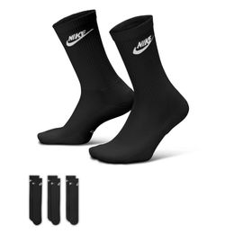 Sportsocken Nike "U NK ED ELVD CRW 3P FUTRA -144", Damen, Gr. L (42/45), multi, color2, Obermaterial: 67% Baumwolle, 30% Polyester, 3% Elasthan, Socken Sportsocken