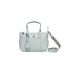 Schultertasche GATTINONI "Denise Soft Small Shopping Bag Damen", Damen, Gr. B/H/T: 12cm x 20cm onesize, sage, PVC, Polyurethan, Taschen Schultertasche, Schultertasche Damen, Abendtasche, Fashion, Lifestyle, Sale