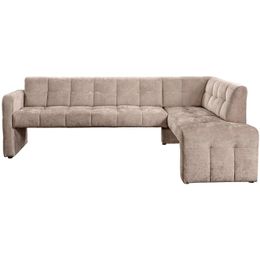 Essbank exxpo - SOFA FASHION "Barista, bequem und elegant, hohe Bodenfreiheit", beige, B:245cm H:83cm T:159cm, Sitzb&auml;nke, Essbank, Eckbank Barista bequem und elegant, hochwertige Detailverarbeitung