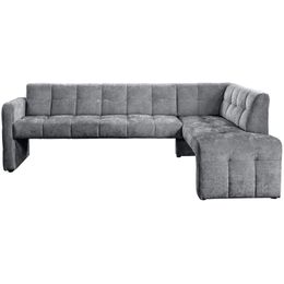 Essbank exxpo - SOFA FASHION "Barista, bequem und elegant, hohe Bodenfreiheit", anthrazit, B:245cm H:83cm T:159cm, Sitzb&auml;nke, Essbank, Eckbank Barista bequem und elegant, hochwertige Detailverarbeitung
