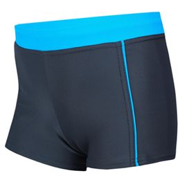 Badehose AQUARTI "Badehose Jungen Kinder Badehose Seitliche Paspel", Kinder, Gr. 140, N-Gr, blau (024 graphit, blau), Obermaterial: 80% Polyamid PA. 20% Elasthan EL., Badehosen Badehose