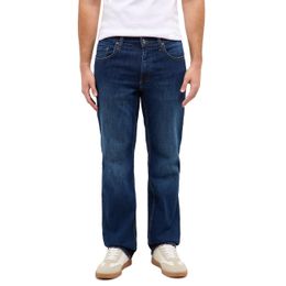 Straight-Jeans Mustang "Herren Style Big Sur Straight", Herren, Gr. 33, L&auml;nge 34, blau (882 dunkelblau), Denim/Jeans, 99% Baumwolle, 1% Elasthan, straight fit, Jeans Straight-Jeans