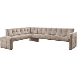 Essbank exxpo - SOFA FASHION "Barista, bequem und elegant, hohe Bodenfreiheit", beige, B:265cm H:83cm T:199cm, Sitzb&auml;nke, Essbank, Eckbank Barista bequem und elegant, hochwertige Detailverarbeitung