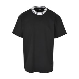 Langarmhemd Urban Classics "Urban Classics Herren Kicker Tee", Herren, Gr. L, US-Gr&ouml;&szlig;en, schwarz, 100% Baumwolle, unifarben, Rundhals, Hemden