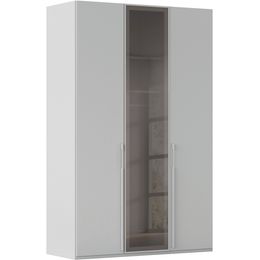 Dreht&uuml;renschrank Rauch "Schrank Garderobe SKAT SHINE Breiten 151/201/251/301cm, H&ouml;he 223/235cm", seidengrau, B:151cm H:235cm T:63cm, Glas, Holzwerkstoff, Schr&auml;nke, Dreht&uuml;renschrank, edle Schrankfront mittig hochwertige Glasrahment&uuml;ren MADE IN GERMANY