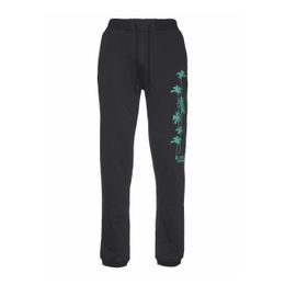 Jogginghose Just Rhyse "Just Rhyse Just Rhyse Night in Paradise Jogginghose", Herren, Gr. S, US-Gr&ouml;&szlig;en, schwarz gr&uuml;n, 100% Baumwolle, normal, Hosen Jogginghose