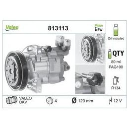 Valeo Kompressor, Klimaanlage 813113 f&uuml;r NISSAN