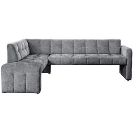Essbank exxpo - SOFA FASHION "Barista, bequem und elegant, hohe Bodenfreiheit", anthrazit, B:245cm H:83cm T:159cm, Sitzb&auml;nke, Essbank, Eckbank Barista bequem und elegant, hochwertige Detailverarbeitung
