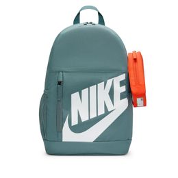 Rucksack Nike "Nike Elemental Big Kids' Backpack (20L)", mineral slate, orange, wei&szlig;, Rucks&auml;cke, Obermaterial: 100% Polyester, Rucksack, f&uuml;r Kinder, mit 20 Liter Volumen, mit gro&szlig;em Hauptfach