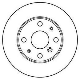 TRW Bremsscheibe DF2635 vorne rechts links voll 234mm f&uuml;r FAW (TIANJIN) GEELY DAIHATSU 43512-87709 43512-87717 43512-87717-000
