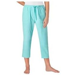 Schlupfhose Classic Basics, Damen, Gr. 54, Normalgr&ouml;&szlig;en, blau (t&uuml;rkis), 100% Baumwolle, unifarben, 7/8-L&auml;nge, Hosen Schlupfhose