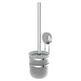 EISL&reg; WC-Reinigungsb&uuml;rste EISL, grau (chrom), B:12cm H:37cm L:12cm, Edelstahl, Reinigungsb&uuml;rsten, Edelstahl, Toilettenb&uuml;rstenhalter, Wandmontage ohne bohren