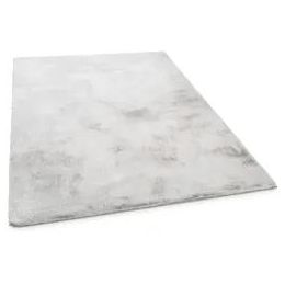Fellteppich Gino Falcone "Kuschelteppich Chiara", silber (silberfarben), B:60cm H:30mm L:135cm, Polyester, Teppiche, Fellteppich, Kunstfell, Kaninchenfell-Haptik, besonders weicher Langflor