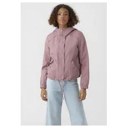 V&eacute;ro Moda Parka VERO MODA "VMZOA SHORT PARKA NOOS", Damen, Gr. S, rosa (nostalgia rose), Web, Obermaterial: 100% Polyester, unifarben, regular fit normal, Jacken Parka, mit Kapuze