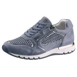 Sneaker Caprice, Damen, Gr. 38, blau (bleu), Lederimitat, Mesh, Veloursleder, Schuhe Sneaker