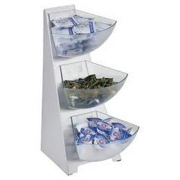 K&uuml;chenregal APS, silber (silberfarben, transparent), B:19cm H:41cm T:24cm, Kunststoff, Regale, Edelstahl/Kunststoff, Inhalt Sch&uuml;tten 1 Liter
