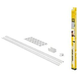 Kabelkanal Schellenberg "System M Starterset zur Aufputzmontage, kleben oder schrauben", wei&szlig;, B:3,5cm H:1,5cm L:210cm, Polyvinylchlorid (PVC), Kabelf&uuml;hrungen, Kabel Organizer, 2,1 m, wei&szlig;