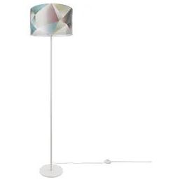 Paco Home Stehlampe "Kosy 309", wei&szlig;, 1, &Oslash; 38cm H: 144cm, Leuchten, LED Modern Wohnzimmer Schlafzimmer, Pastellfarben Deko E27, Stehlampe