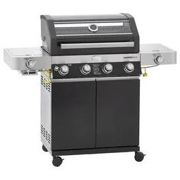 R&ouml;sle Gasgrill R&Ouml;SLE "BBQ-Station VIDERO, 25524", schwarz, B:138cm H:117,5cm T:57cm, Grills, G4-S Schwarz, 4 Brenner, extra Primezone und Seitenbrenner, VARIO+