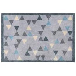 Teppich "Triangles", bunt, B:50cm H:9mm L:72cm, Baumwolle, Viskose, wash+dry BY KLEEN-TEX, Teppiche, Teppich
