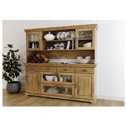 Buffet OTTO HOME "R&uuml;gen", beige (natur), B:180cm H:168cm T:40cm, Massivholz, Schr&auml;nke, Buffet, FSC zertifiziertes Massivholz, im Landhausstil