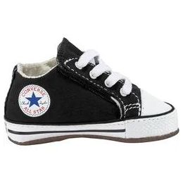 Sneaker Converse "Kinder Chuck Taylor All Star Cribster Canvas Color-Mid", Baby, Gr. 20, schwarz-wei&szlig; (schwarz natural, ivory wei&szlig;), Textil, unifarben, Schuhe Sneakerboots Lauflernschuh, f&uuml;r Babys mit Klettverschluss
