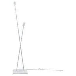 Paco Home Stehlampe "IKS", wei&szlig;, 2, H: 127cm, Leuchten, Stehlampe LED Lampe Wohnzimmer Vintage Retro Industrial Design E27, Stehlampe