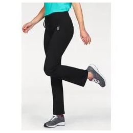 H.I.S. Leggings H.I.S, Damen, Gr. 38, N-Gr, schwarz, Single Jersey, Obermaterial: 92% Baumwolle, 8% Elasthan, unifarben, schmal lang, Hosen Leggings, Festes & elastisches Material mit Kordelbund f&uuml;r sicheren Sitz