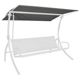 Hollywoodschaukelersatzdach, grau (dunkelgrau), B:210cm T:145cm, Polyacryl, Angerer FREIZEITM&Ouml;BEL, Sonnensegel, (B/T): ca. 210x145 cm