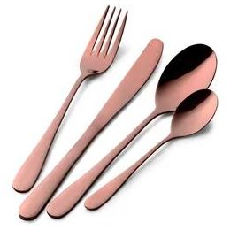 Pinti Inox Besteck-Set PINTINOX "Princess", braun (bronzefarben), 24 Stk., Edelstahl 18/10, Essbesteck-Sets, PVD Beschichtung, sp&uuml;lmaschinengeeignet