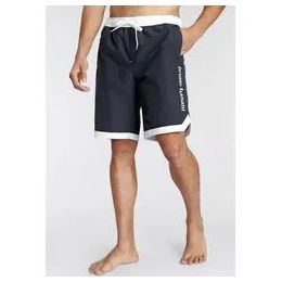 Boardshorts Bruno Banani "aus recyceltem Material", Herren, Gr. S (44/46), N-Gr, blau (navy), Obermaterial: 100% Polyamid. Futter: 100% Polyester, bequem kurz, Hosen Boardshort
