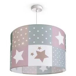 Paco Home Pendelleuchte "Cosmo 345", wei&szlig;, 1, &Oslash; 45,5cm H: 27cm, Leuchten, Kinderlampe Deckenlampe LED Kinderzimmer Lampe Sternen Motiv E27, Pendelleuchte