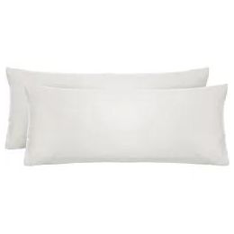 Kissenbezug Biberna "Michi Feinjersey mit Rei&szlig;verschluss", silber (silberfarben), B:40cm L:80cm, Feinjersey, Obermaterial: 100% Baumwolle, Kissenbez&uuml;ge, Kissenbezug, verschiedene Gr&ouml;&szlig;en, Feinjersey Kissenh&uuml;lle aus 100% Baumwolle
