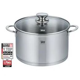 Fleischtopf ELO "Galant", silber (silberfarben), &Oslash;:24cm, T&ouml;pfe, Fleischtopf, integriertes &Ouml;l- Dosier-System, Induktion