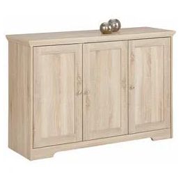 Sideboard OTTO HOME "Nanna", braun (sonoma eiche), B:120cm H:80cm T:39cm, Sideboards, Sideboard, Kommode, Breite 118 cm
