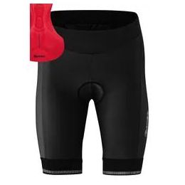 Fahrradhose Gonso "SITIVO W 0", Damen, Gr. 44, Normalgr&ouml;&szlig;en, schwarz (rot), 65% Polyamid, 35% Elasthan, Hosen Fahrradhose, Damen Radhose mit innovativem Sitzpolsterkonzept