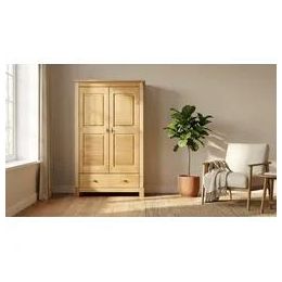W&auml;scheschrank OTTO HOME "Rauna", beige (natur ge&ouml;lt), B:96cm H:155cm T:38cm, Massivholz, Schr&auml;nke, aus massiver Kiefer, FSC, 2-t&uuml;rig, 96cm breit