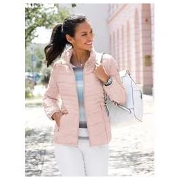Steppjacke Casual Looks, Damen, Gr. 50, beige (puder), 100% Polyester, unifarben, Jacken Steppjacke