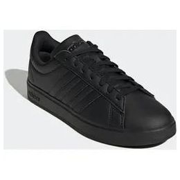 Sneaker Adidas SPORTSWEAR "GRAND COURT CLOUDFOAM COMFORT", Herren, Gr. 40, schwarz-wei&szlig; (core schwarz, core schwarz, cloud wei&szlig;), Synthetik, Schuhe Sneaker, Design auf den Spuren des Adidas Superstar