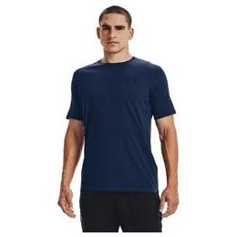 T-Shirt Under Armour "UA M SPORTSTYLE LC SS", Herren, Gr. 3XL, blau (marine), Obermaterial: 60% Baumwolle, 40% Polyester, normal, Rundhals, Shirts T-Shirt, Kurzarm, f&uuml;r sportliche Aktivit&auml;ten und Freizeit, Rundhalsausschnitt