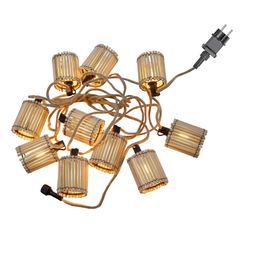Newgarden Lichterkette Okinawa, Braun, Nickel, Naturmaterialien, Uni, warmwei&szlig;, 800 cm, einfach zu transportieren, Lampen & Leuchten, Innenbeleuchtung, Dekoleuchten, Lichterketten