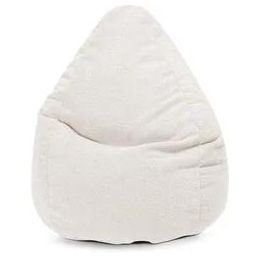 Sitzsack MAGMA HEIMTEX "BeanBag WOOLLY", beige (natur), B:110cm, Bezug: 100% Polyester, Sitzs&auml;cke, Sitzsack