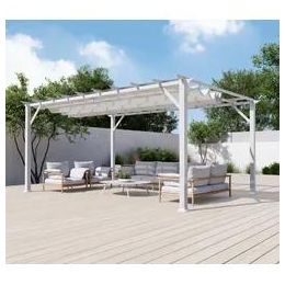 Pergola Paragon "Florenz", wei&szlig;, B:505cm H:236cm T:350cm, Pergolen