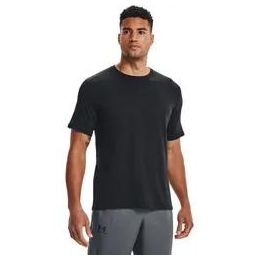 T-Shirt Under Armour "UA M SPORTSTYLE LC SS", Herren, Gr. M, schwarz, Obermaterial: 60% Baumwolle, 40% Polyester, normal, Rundhals, Shirts T-Shirt, Kurzarm, f&uuml;r sportliche Aktivit&auml;ten und Freizeit, Rundhalsausschnitt
