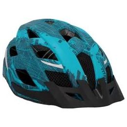 Fahrradhelm Fischer FAHRRAD "Urban Plus NY S/M" Gr. S, blau, Helme, S/M Kopfumfang: 52cm - 59cm