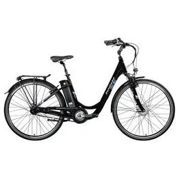 Z&uuml;ndapp E-Bike Z&Uuml;NDAPP "Green 3.7" Gr. 48, schwarz (blau, schwarz), Elektrofahrr&auml;der, 48cm, 28 Zoll (71,12cm), Pedelec, Elektrofahrrad f&uuml;r Damen u. Herren